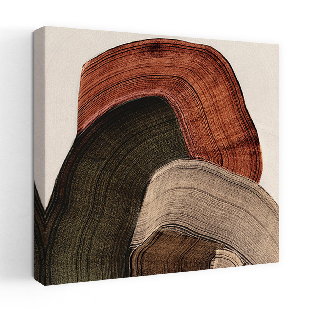 Latitude Run® Folded Earth I Abstract Organic Contemporary Art | Wayfair