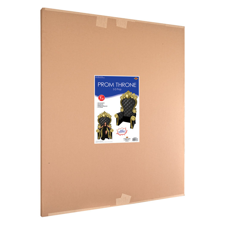 The Beistle Company 3-D Prom Throne Prop | Wayfair