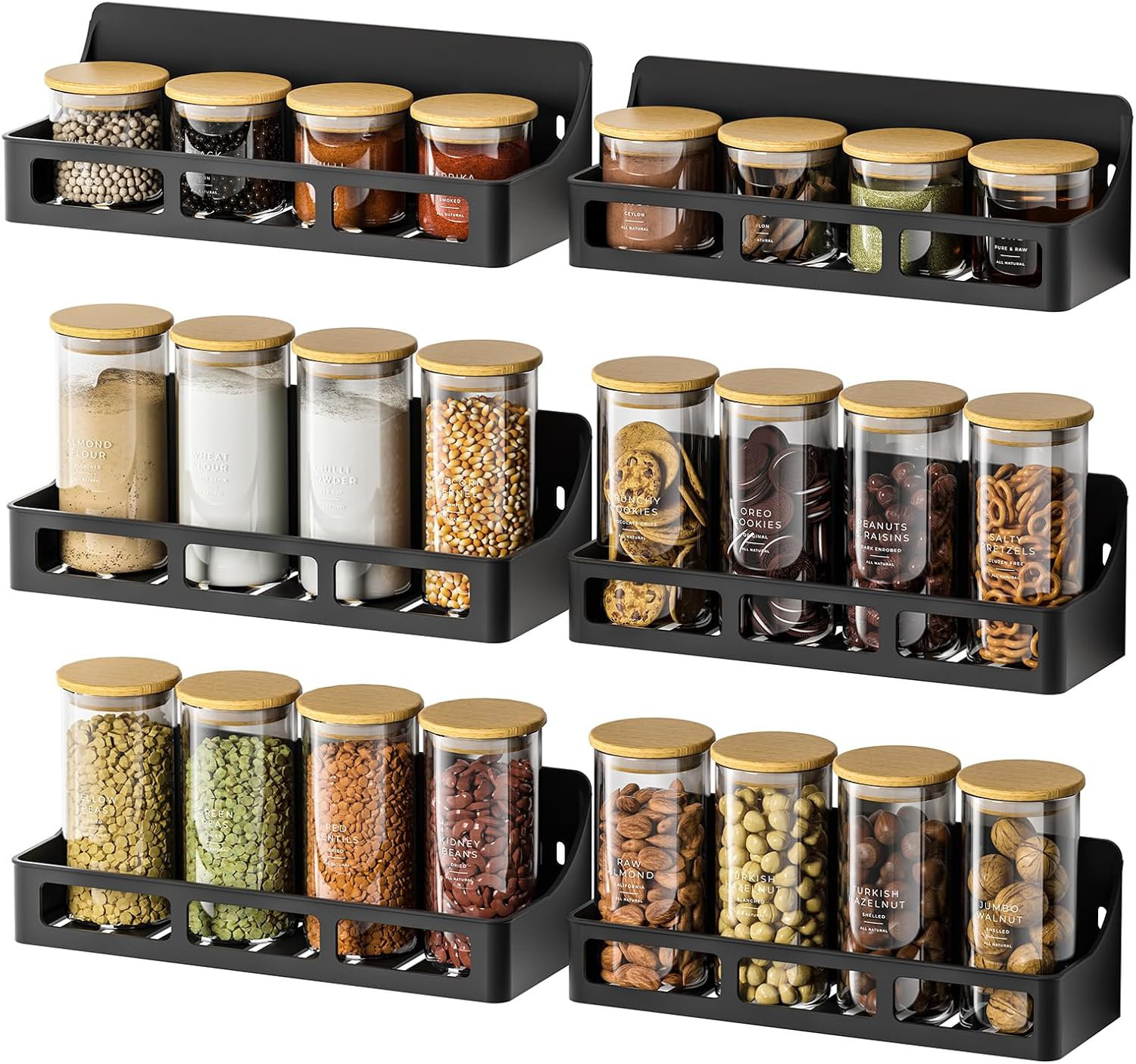 Prep & Savour Heavy Duty Magnetic Spice Rack For Refrigerator And Oven ...
