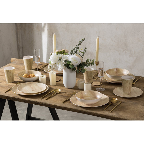 George Oliver Jabreon Melamine Dinnerware Set - Service for 4 & Reviews ...