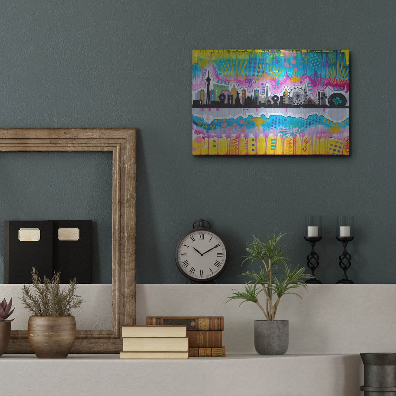 Ivy Bronx 'Las Vegas Skyline' by Dean Russo Metal Wall Art | Wayfair