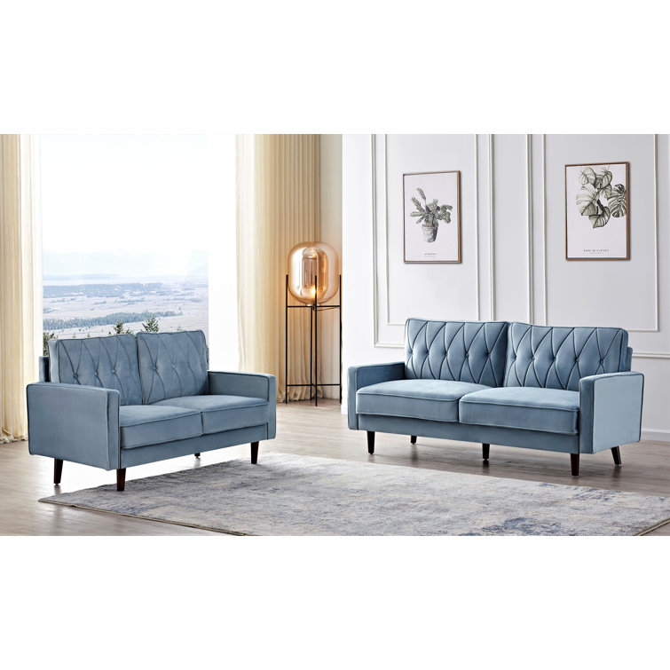 Coast2Coast 2 - Piece Velvet Living Room Set & Reviews - Wayfair Canada