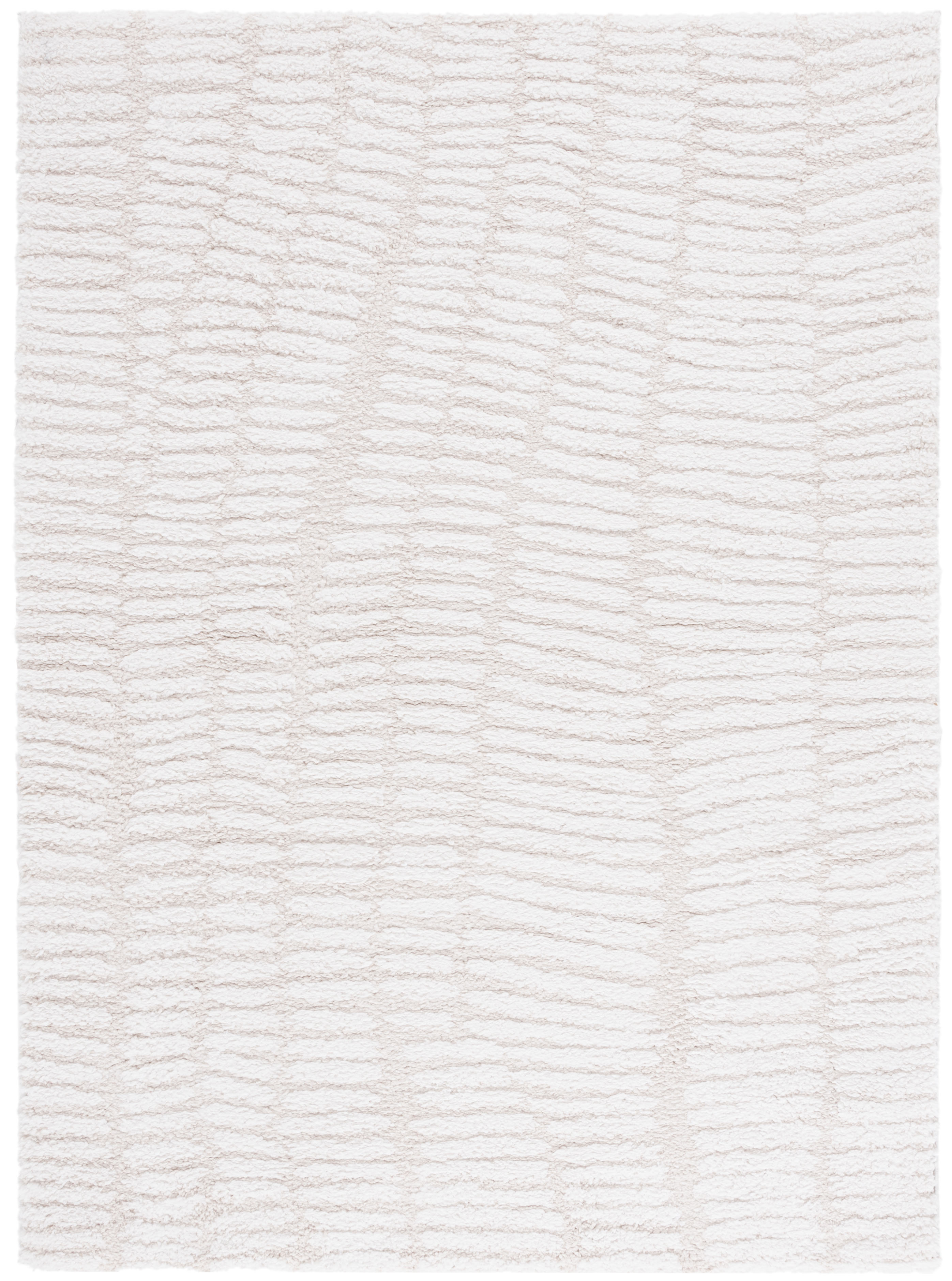 Safavieh Rumi Abstract Power Loom Polyester Area Rug in Ivory/Light ...