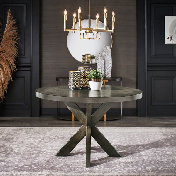August Grove® Carrazco Pine Round Dining Table | Wayfair