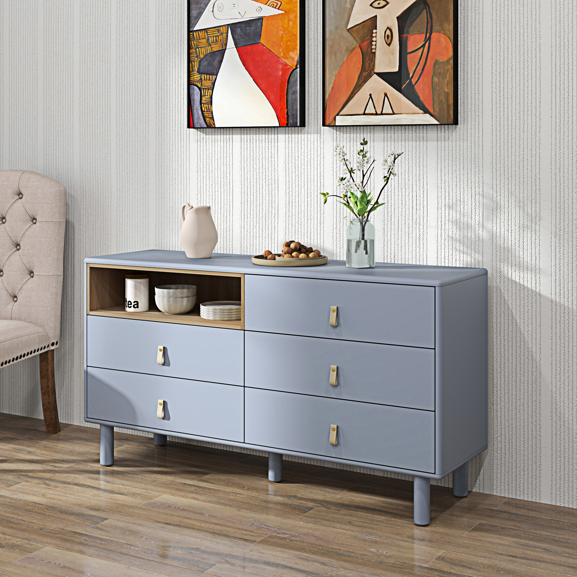 Latitude Run® With 5 Drawers Storage Cabinet Drawer Cabinet ...