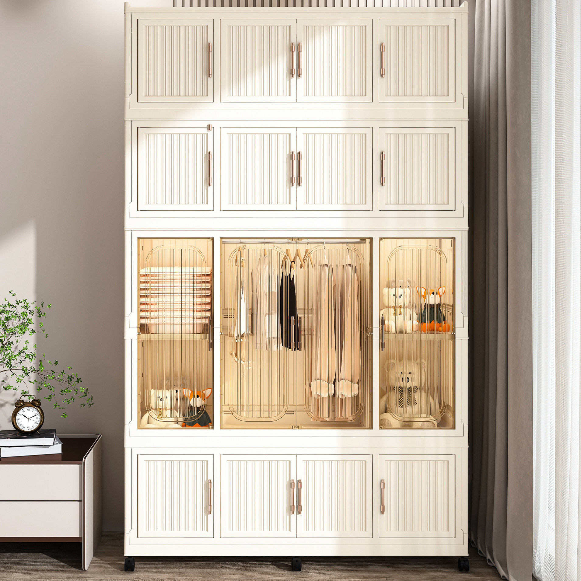 Rebrilliant American Design Portable Storage Cabinet With 17 And Rod ...