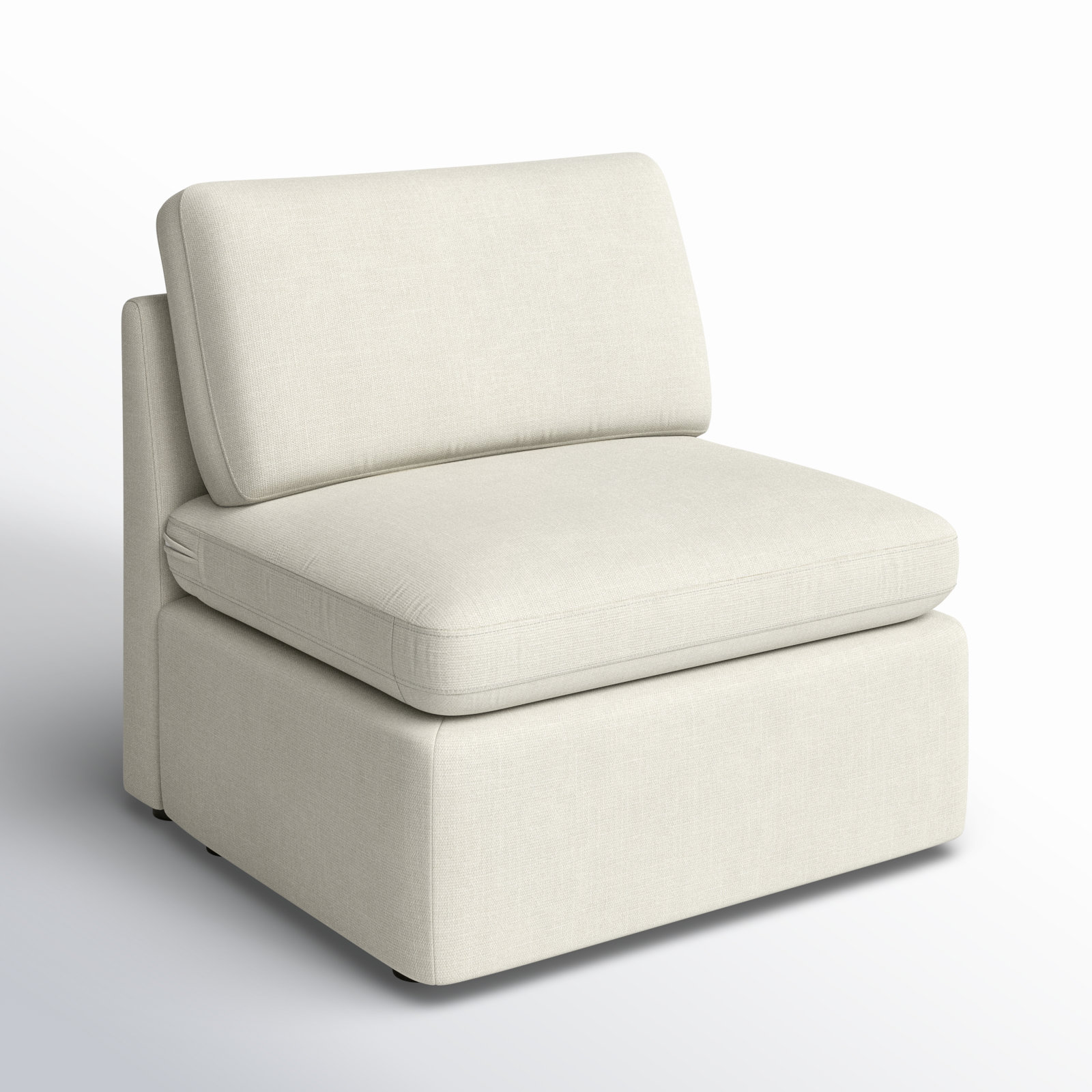 George Oliver Winfree 34'' Upholstered Armless Chair For Sectional Sofa ...