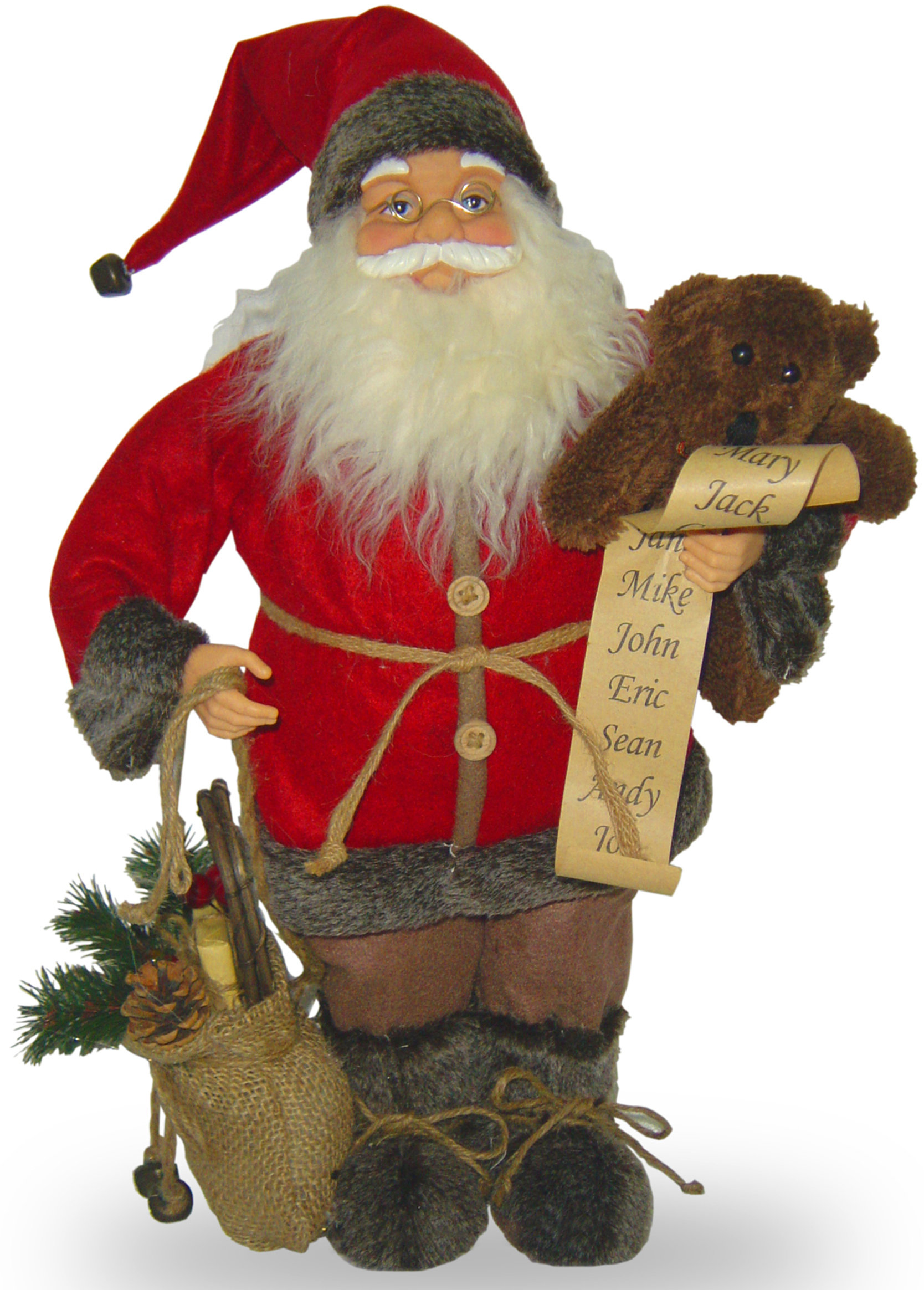 The Holiday Aisle® 17.7" Standing Santa & Reviews | Wayfair