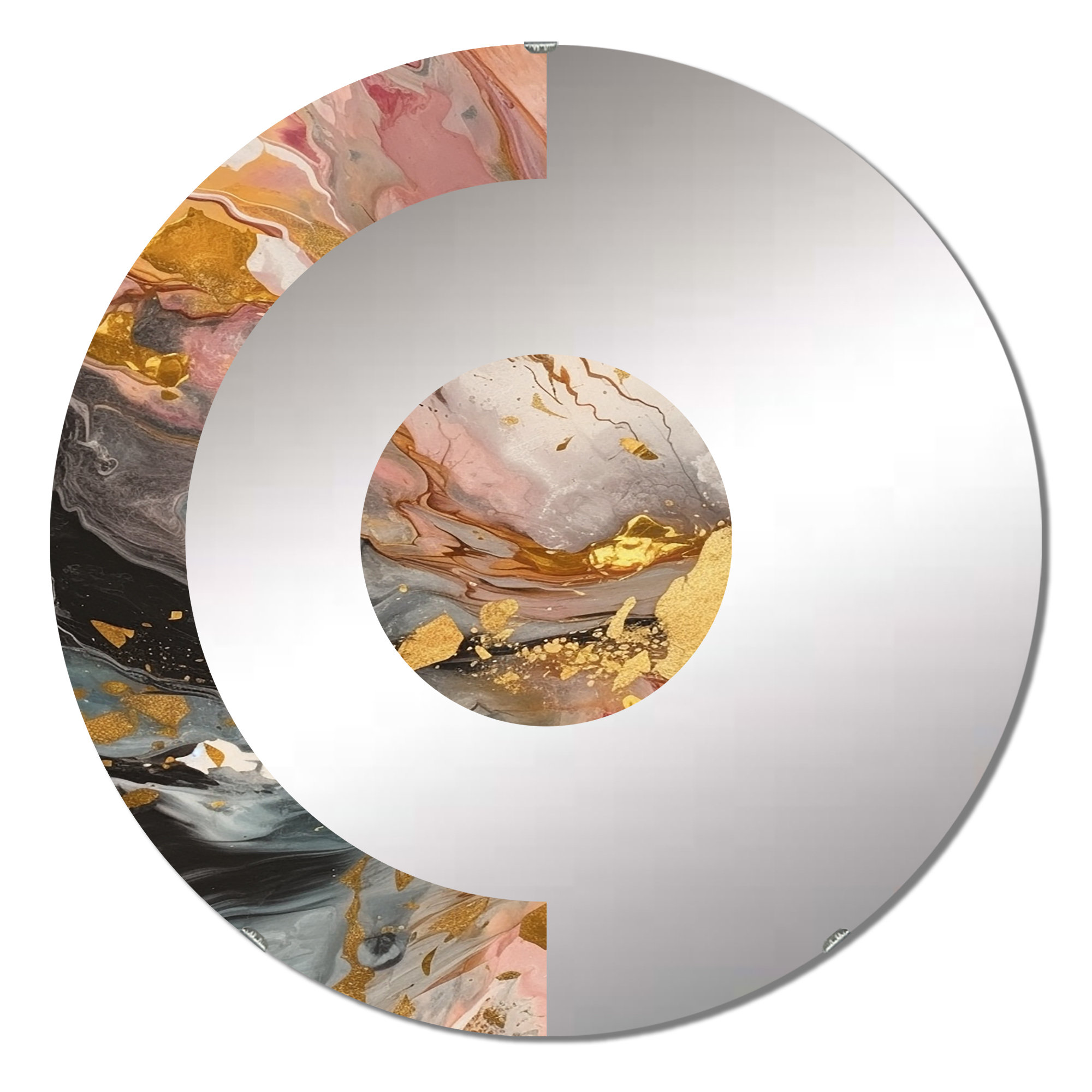 East Urban Home Derting - Half Circle Wall Mirror | Wayfair