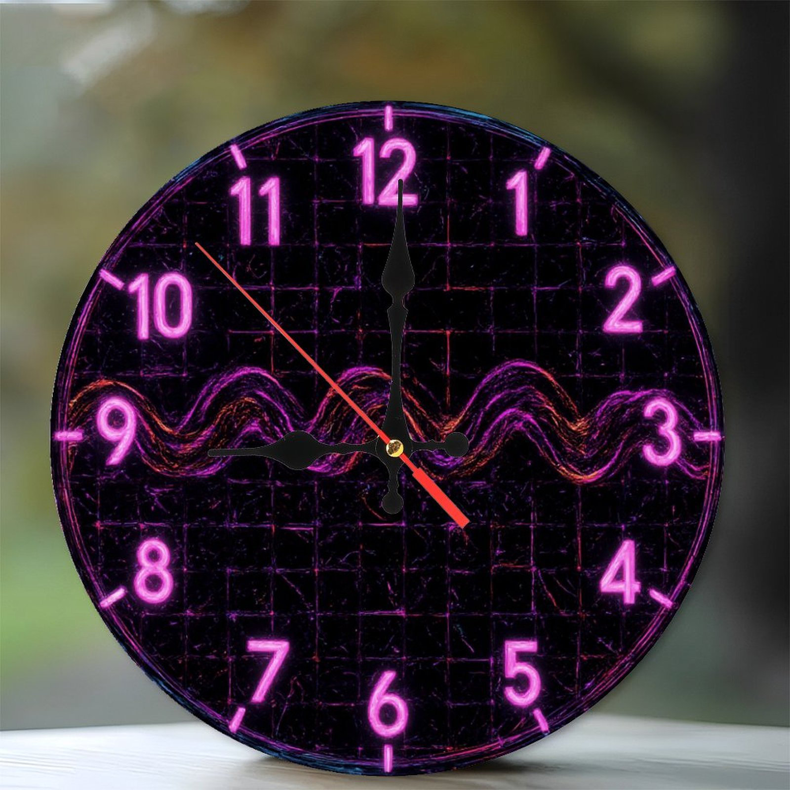Dakota Fields 10" Round MDF Wall Clock with Silent Quartz Movement and ...