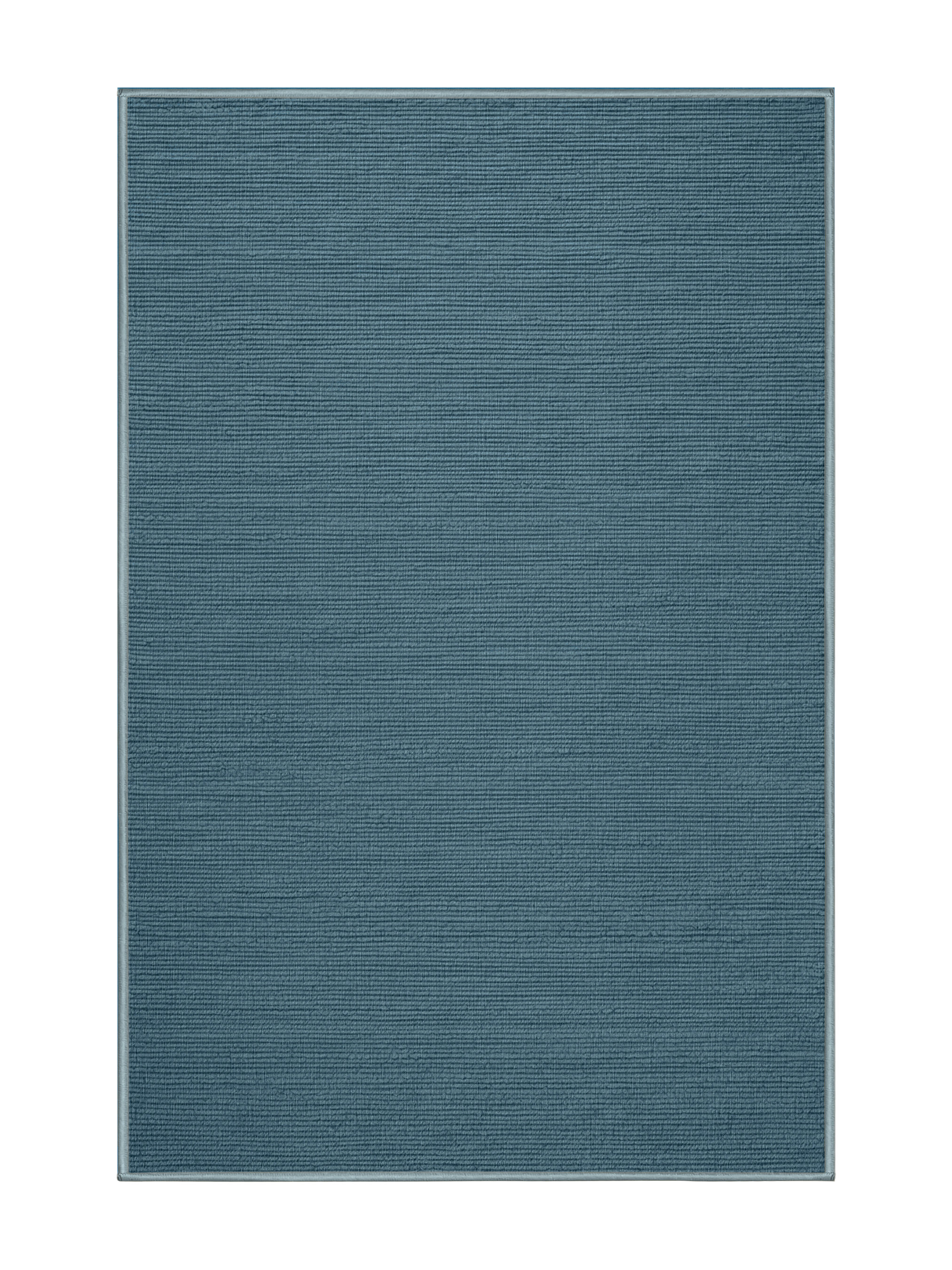Hokku Designs Machine Washable Solid Blue Area Rug | Wayfair
