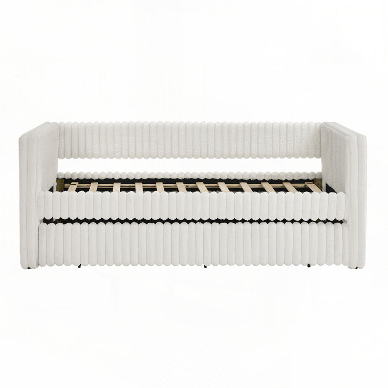 Mercer41 Upholstered Daybed with Pull out Trundle | Wayfair