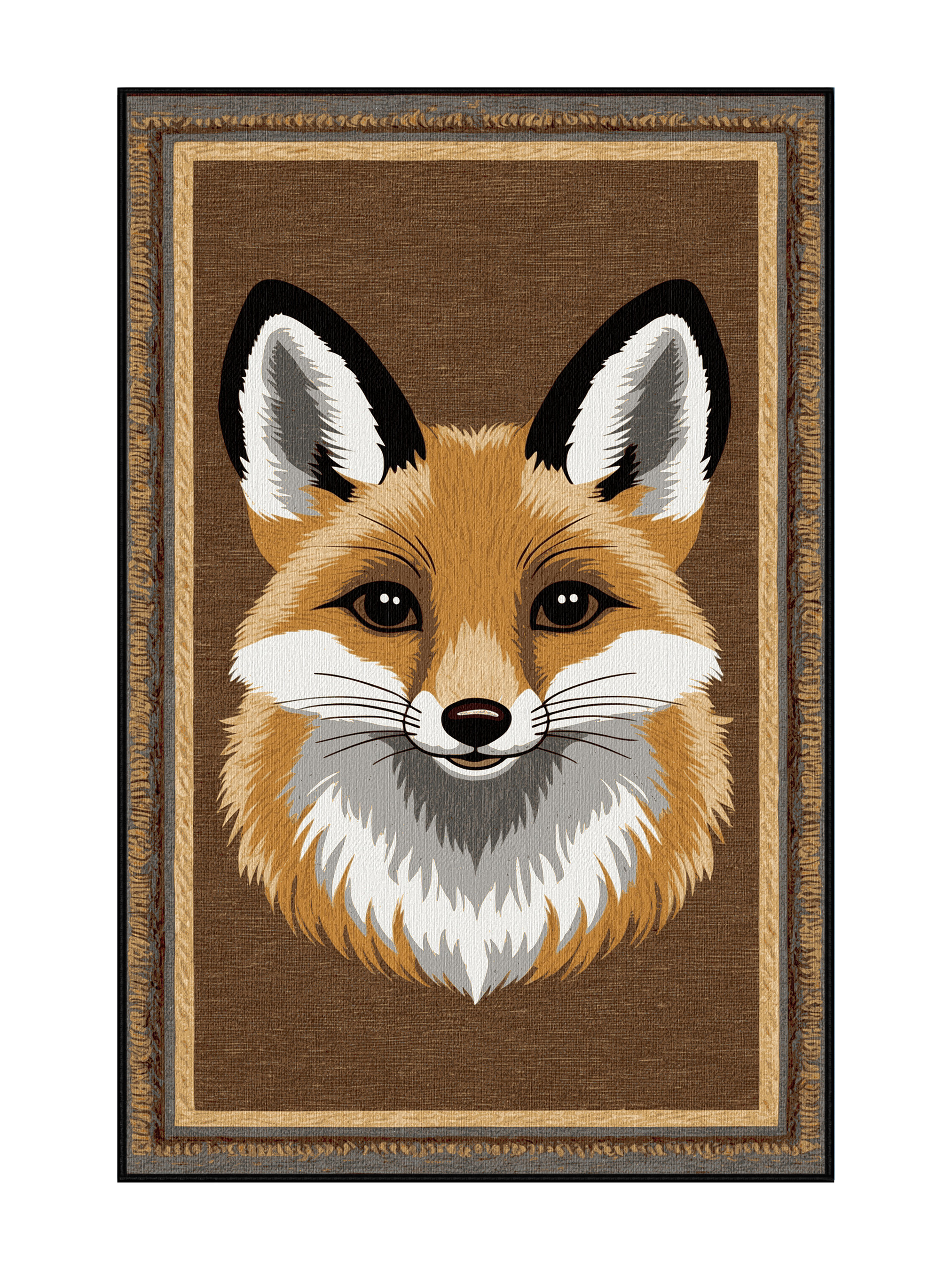 Hokku Designs Washable Fennec Fox Wildlife Area Rug | Wayfair