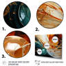 Mercer41 'Orange And Emerald Marble Lava II - Abstract Painting ...