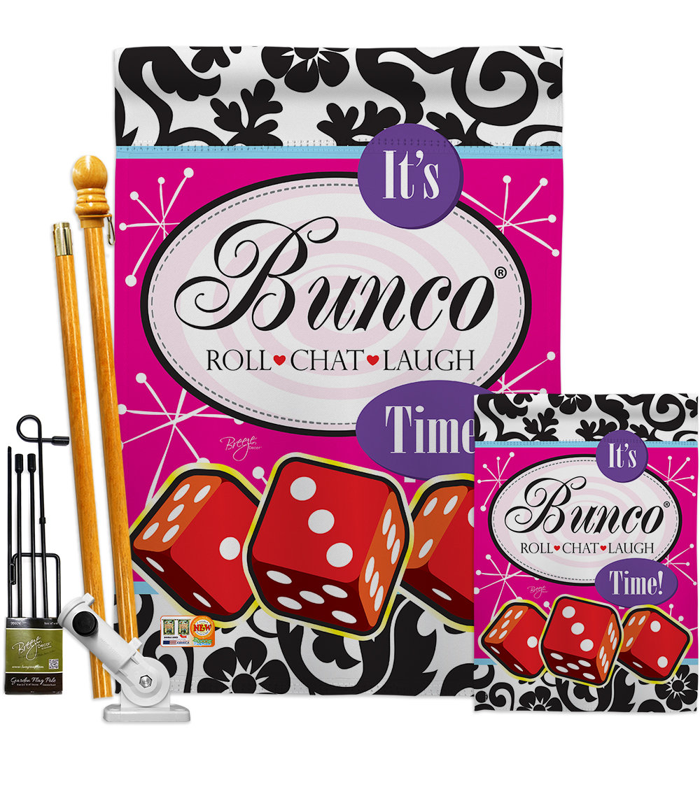 Breeze Decor It's Bunco Time! - Impressions Decorative Flags Kit ...