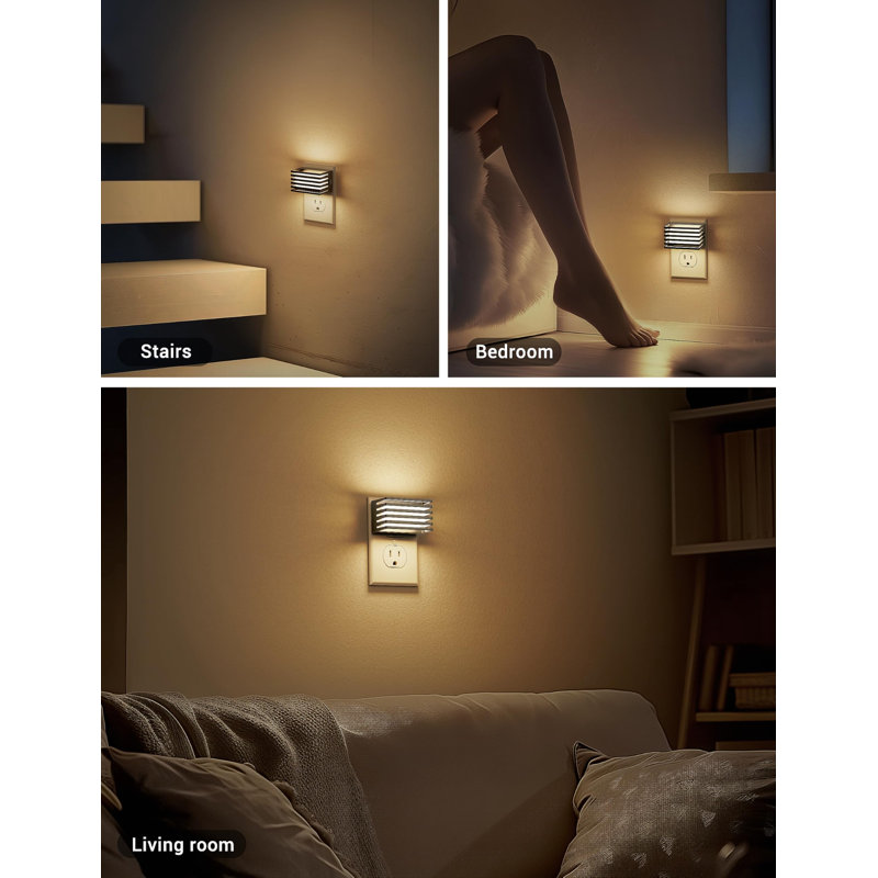 TULGIX 2 Pack Night Lights Plug into Wall with Dusk to Dawn Sensor ...