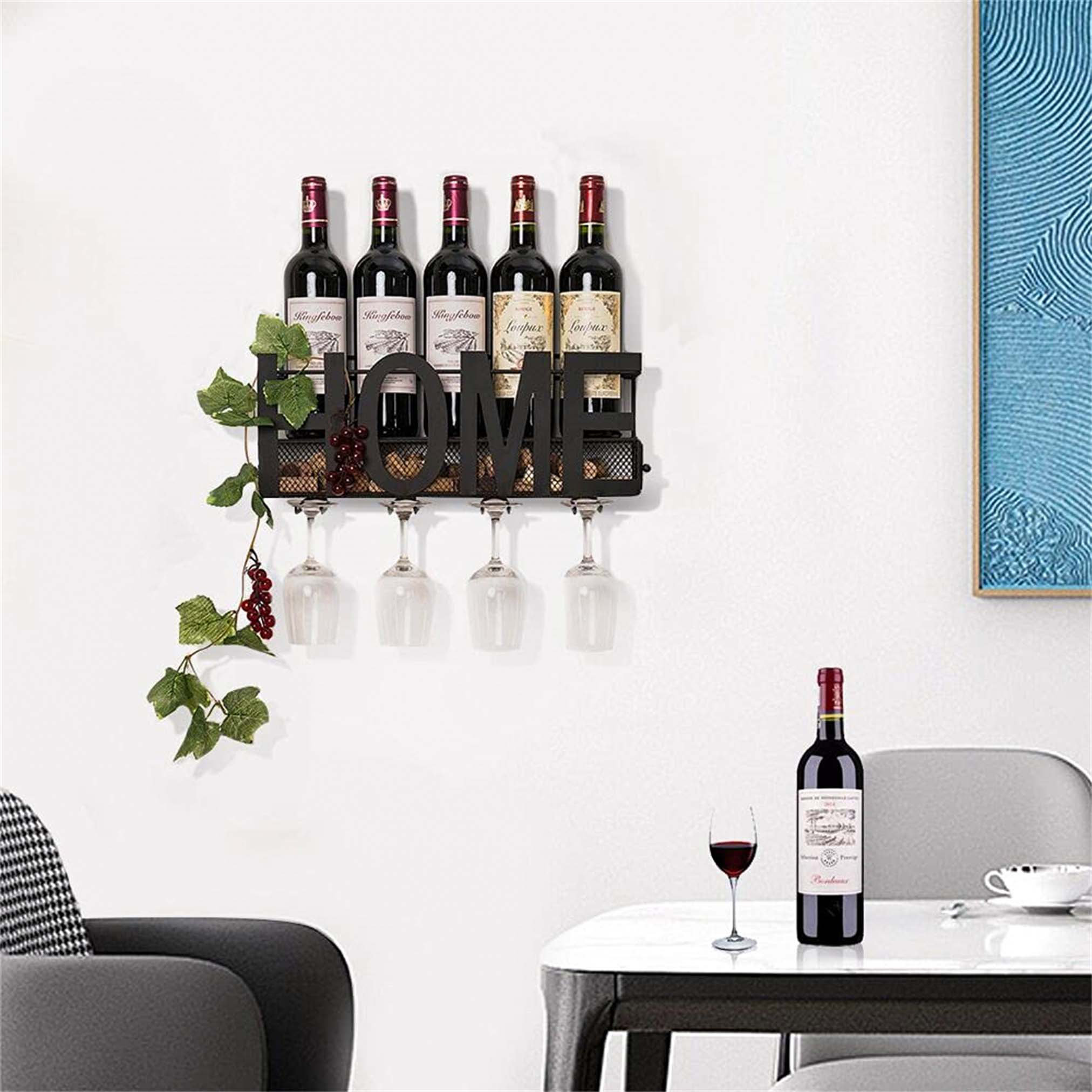 Lark Manor™ Wall Mounted Metal Wine Rack | Wayfair