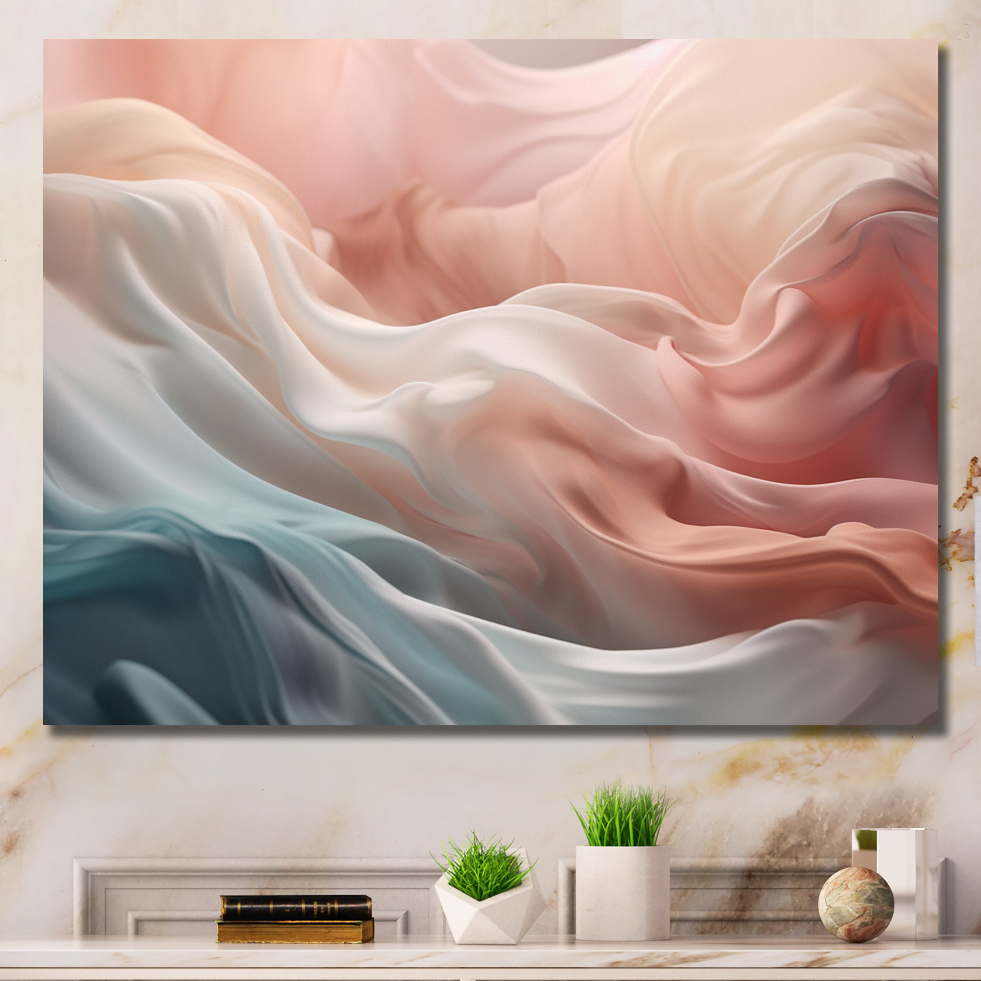 Ivy Bronx Orange Blue Dancing Colours IV - Wayfair Canada