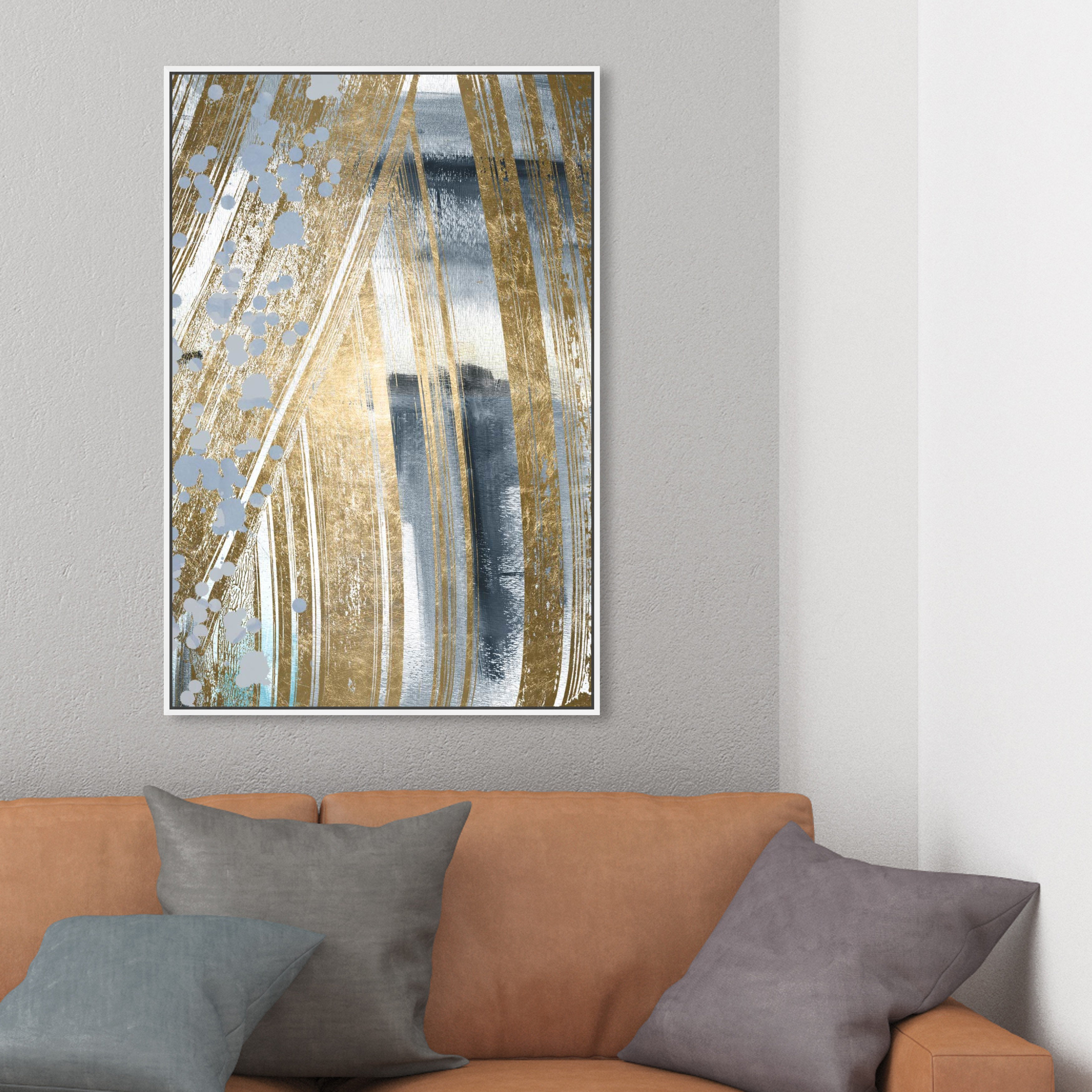 House of Hampton® Large Abstract Chosen One, Modern & Contemporary Gray ...