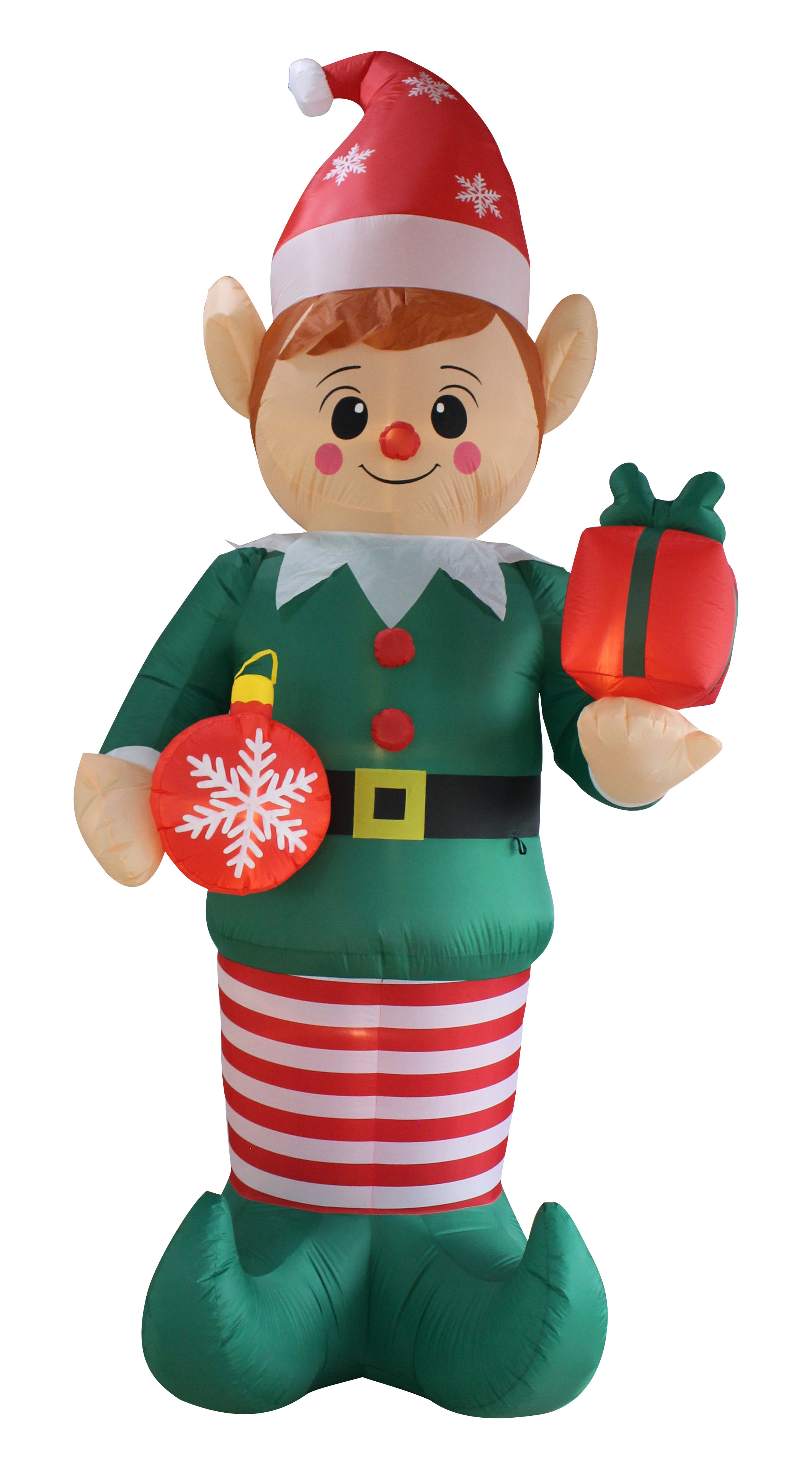 The Holiday Aisle® 12 Foot Tall Huge Giant Christmas Inflatable Elf ...