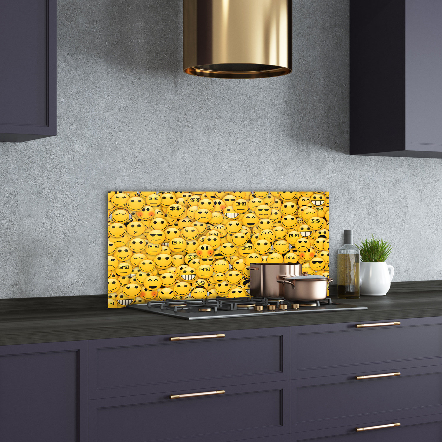 Happy Larry 50cm x 100cm Glass Panel | Wayfair.ie