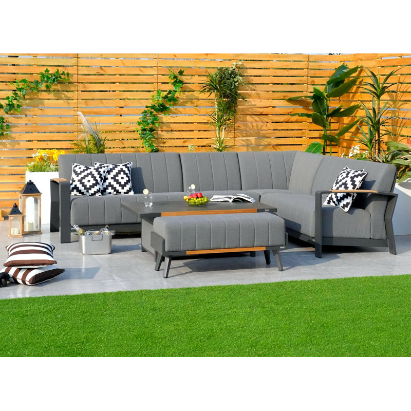 George Oliver Keylan 6 Piece Sectional Seating Group with Cushions ...