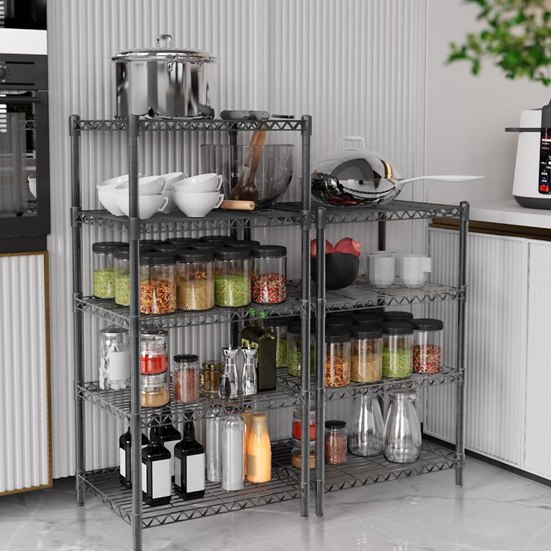 Rebrilliant 3 Tier Storage Racks And Shelving - Heavy Steel Pa... | Wayfair