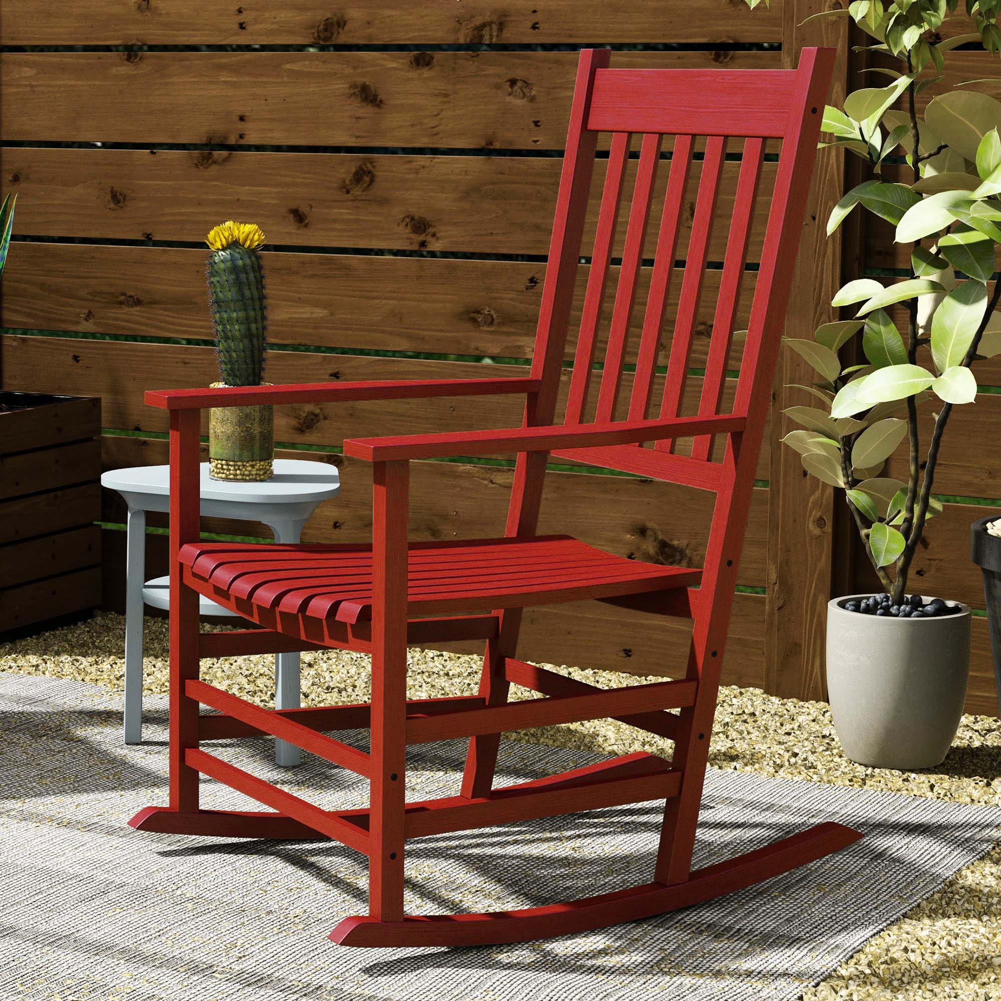 Lark Manor™ Outsunny Outdoor Rocking Chair Set Of 2 | Wayfair