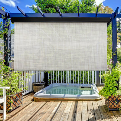 pull down garden screen
