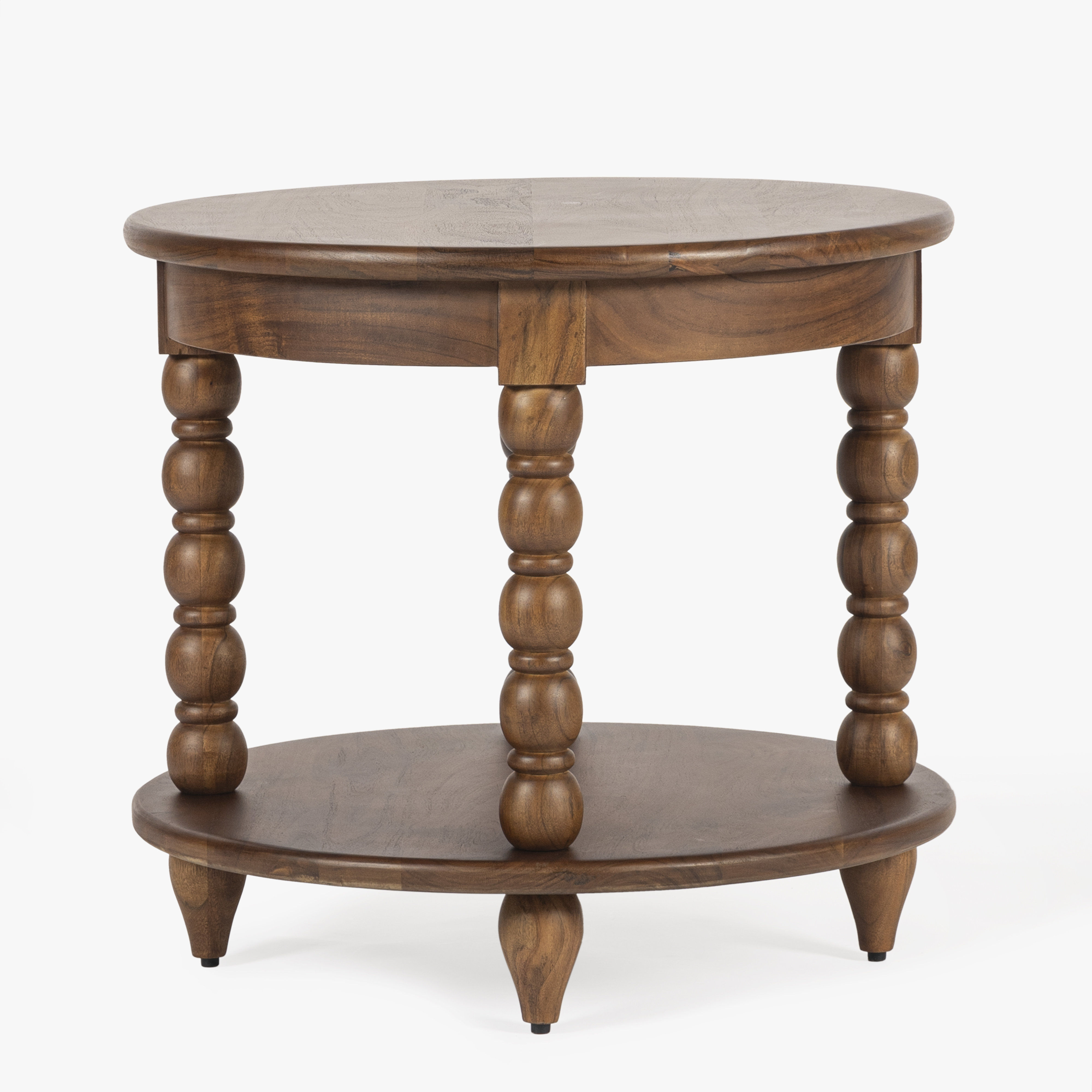 Birch Lane™ Isabel Spindle Solid Wood Round End Table | Wayfair