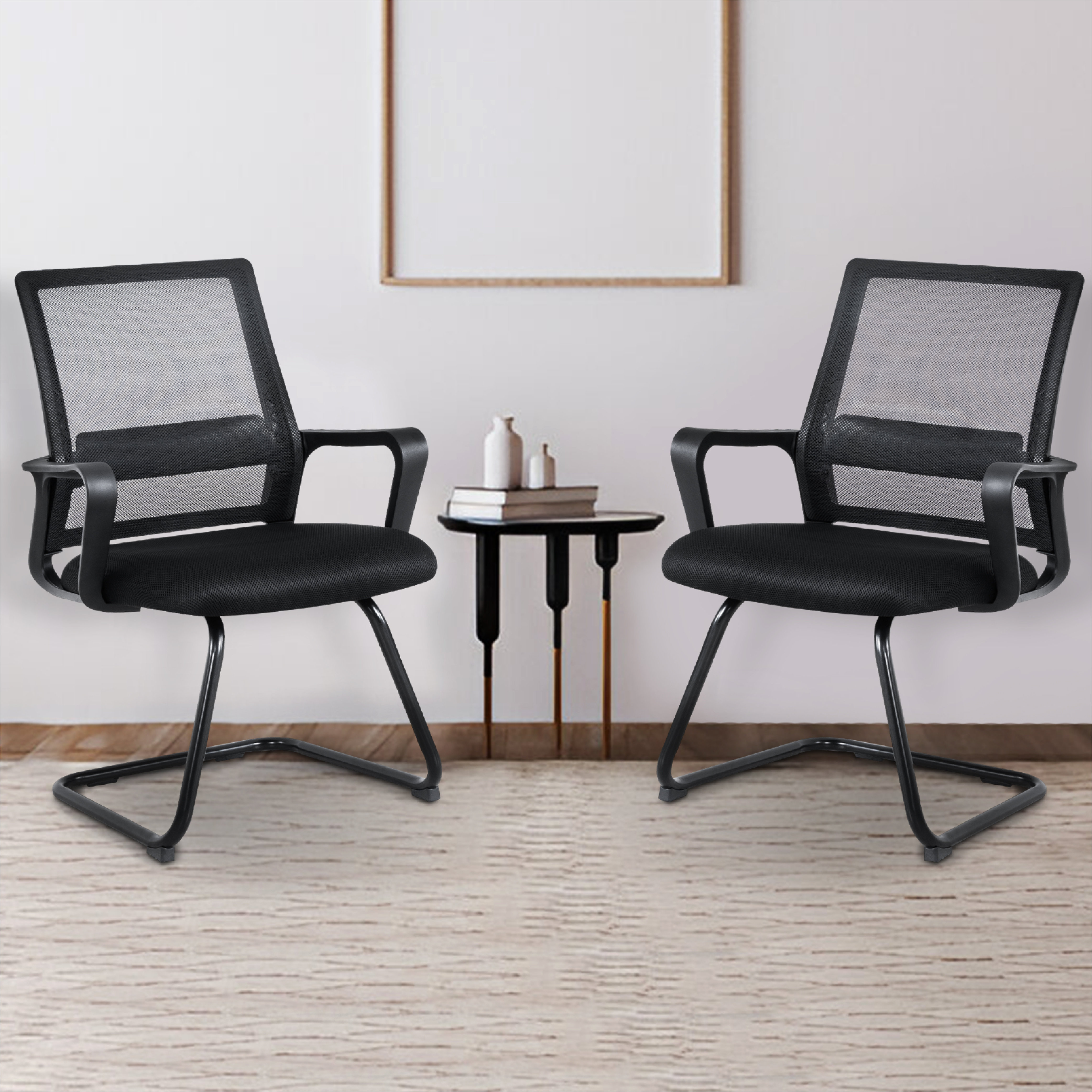 Inbox Zero Mesh Reception Chair | Ergonomic Office Lounge Chair for ...