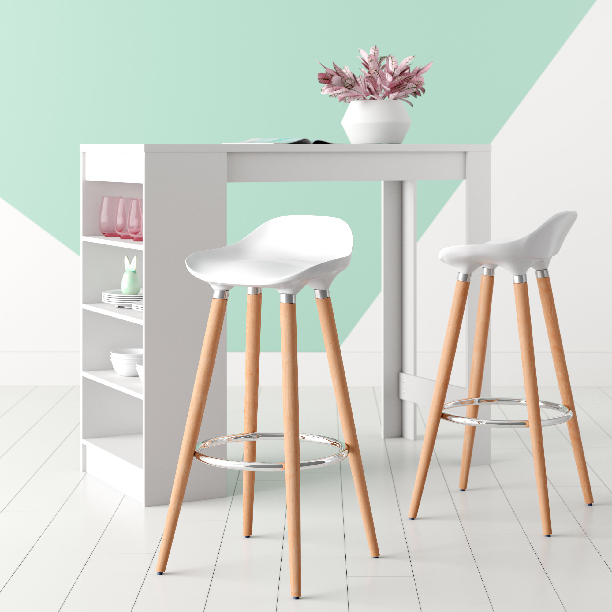 George Oliver Kemmel 29'' Short Bar Stool & Reviews | Wayfair