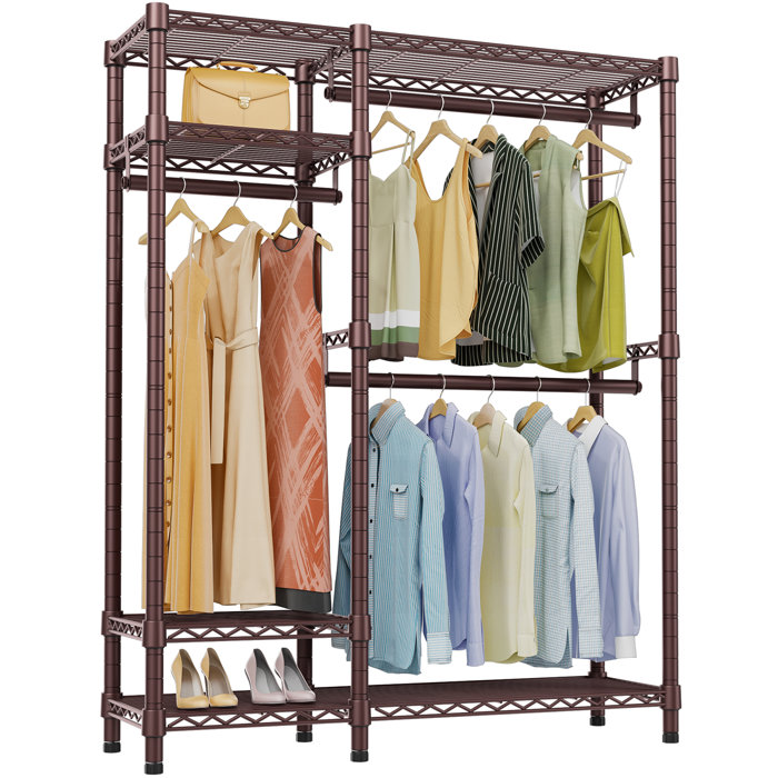 Rebrilliant Killashandra 45'' Metal Clothing Rack & Reviews | Wayfair
