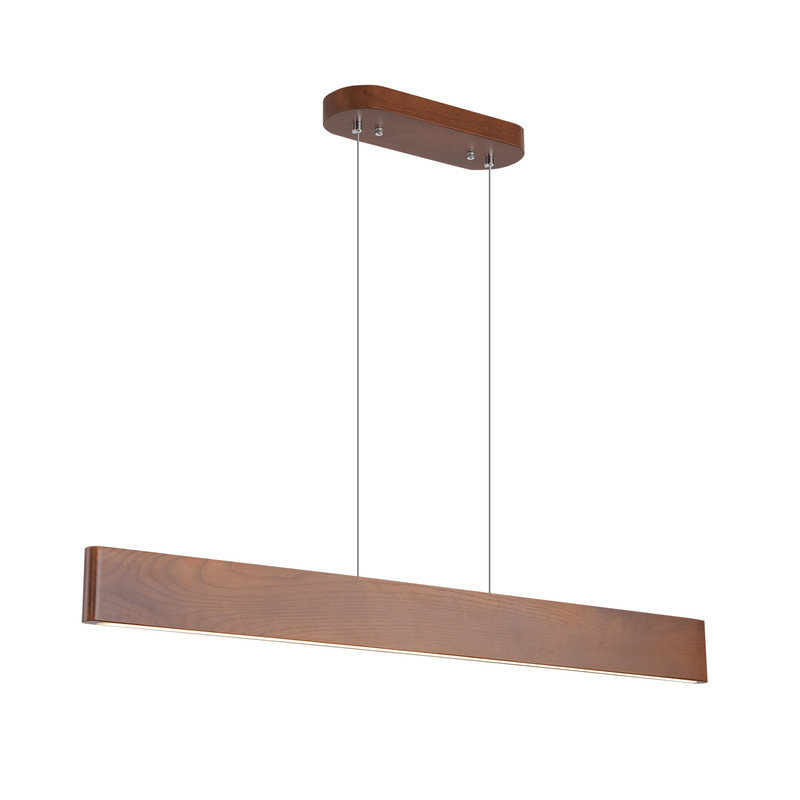 Ivy Bronx LED Pendant Light Solid Ash Wood Linear Pendant Light | Wayfair
