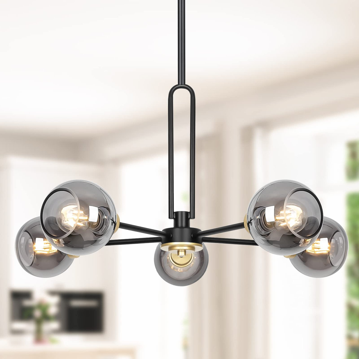 Corrigan Studio® 5-Light Globe Chandelier Pendant Lighting - Modern ...