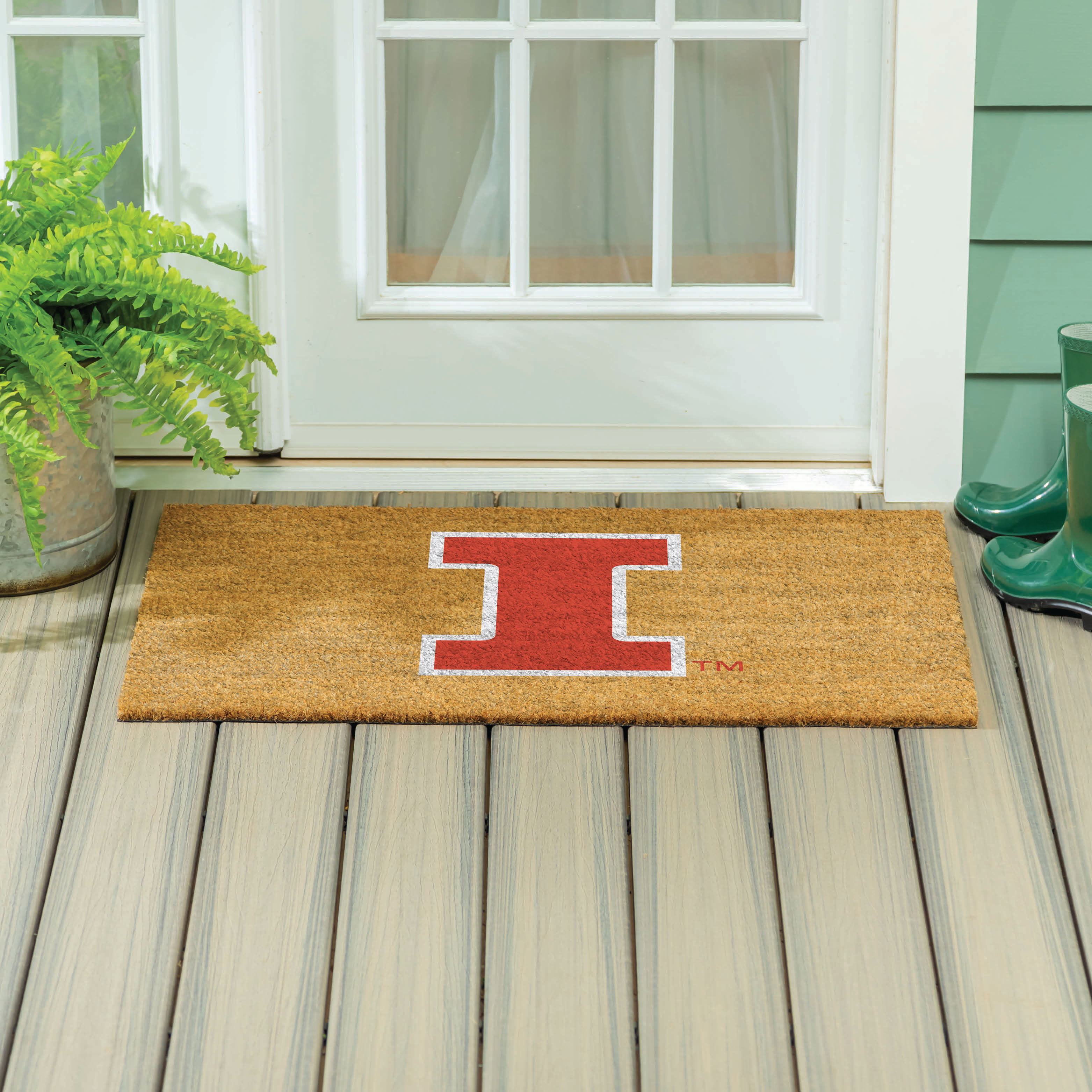 Ophelia & Co. University of Illinois Large Full Color Coir Mat, 36"x24 ...