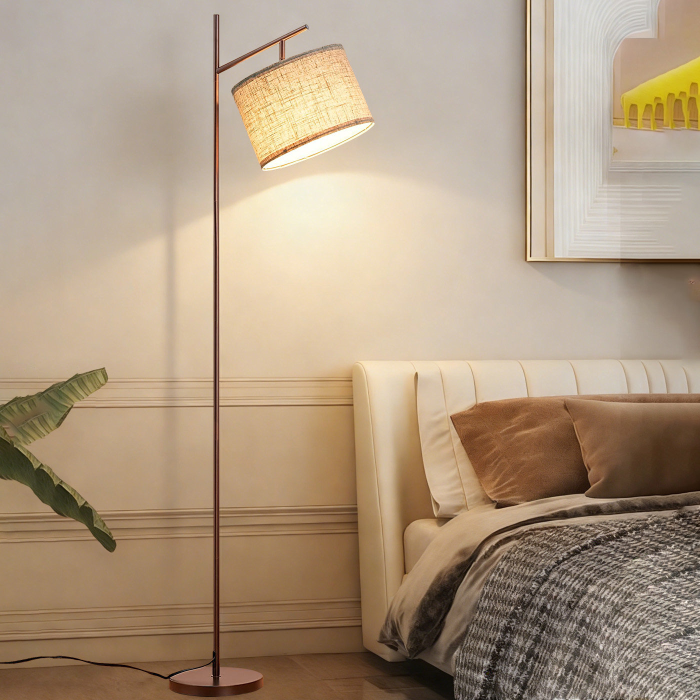 Latitude Run® Modern Floor Lamp With 3 Color Temperatures Bulb ...