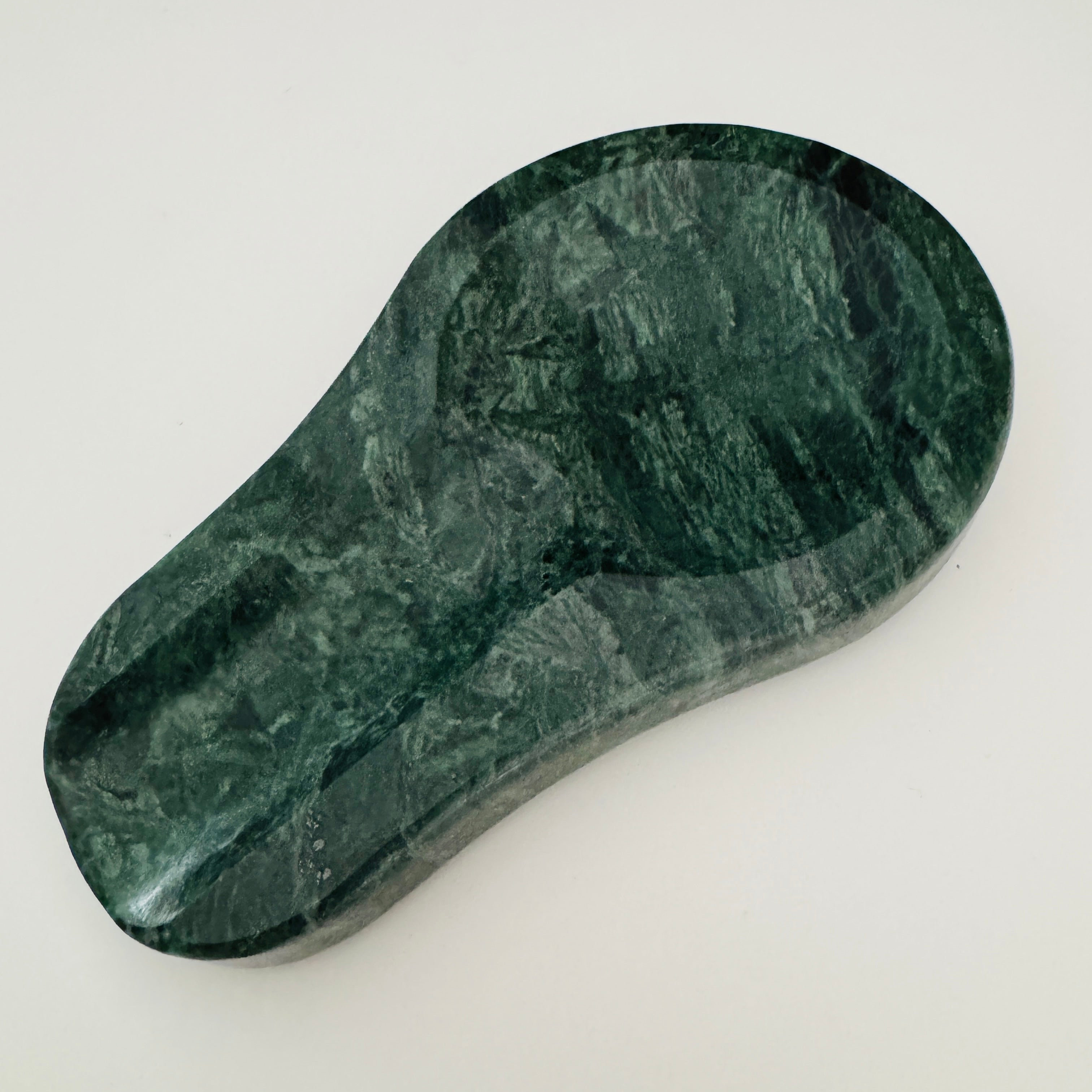 Ivy Bronx Kitchen Green Marble Spoon Rest | Natural Stone | Wayfair