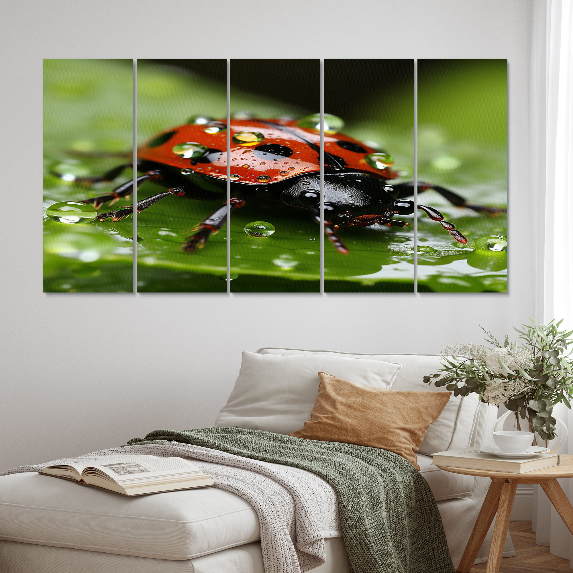 Gracie Oaks Portrait Of Lady Bug Macro Photography - Insects & Bugs ...