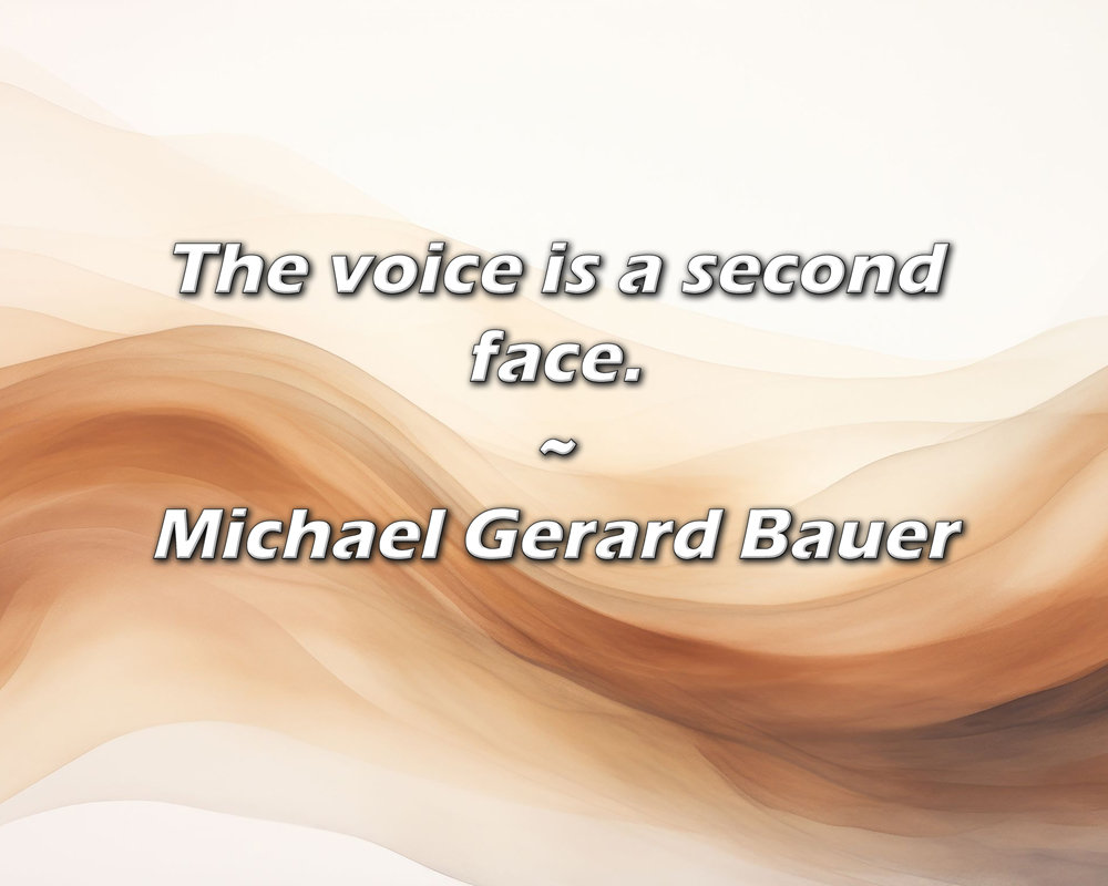 Astoria Grand Artsy Quote "The voice is a second face." By Michael ...