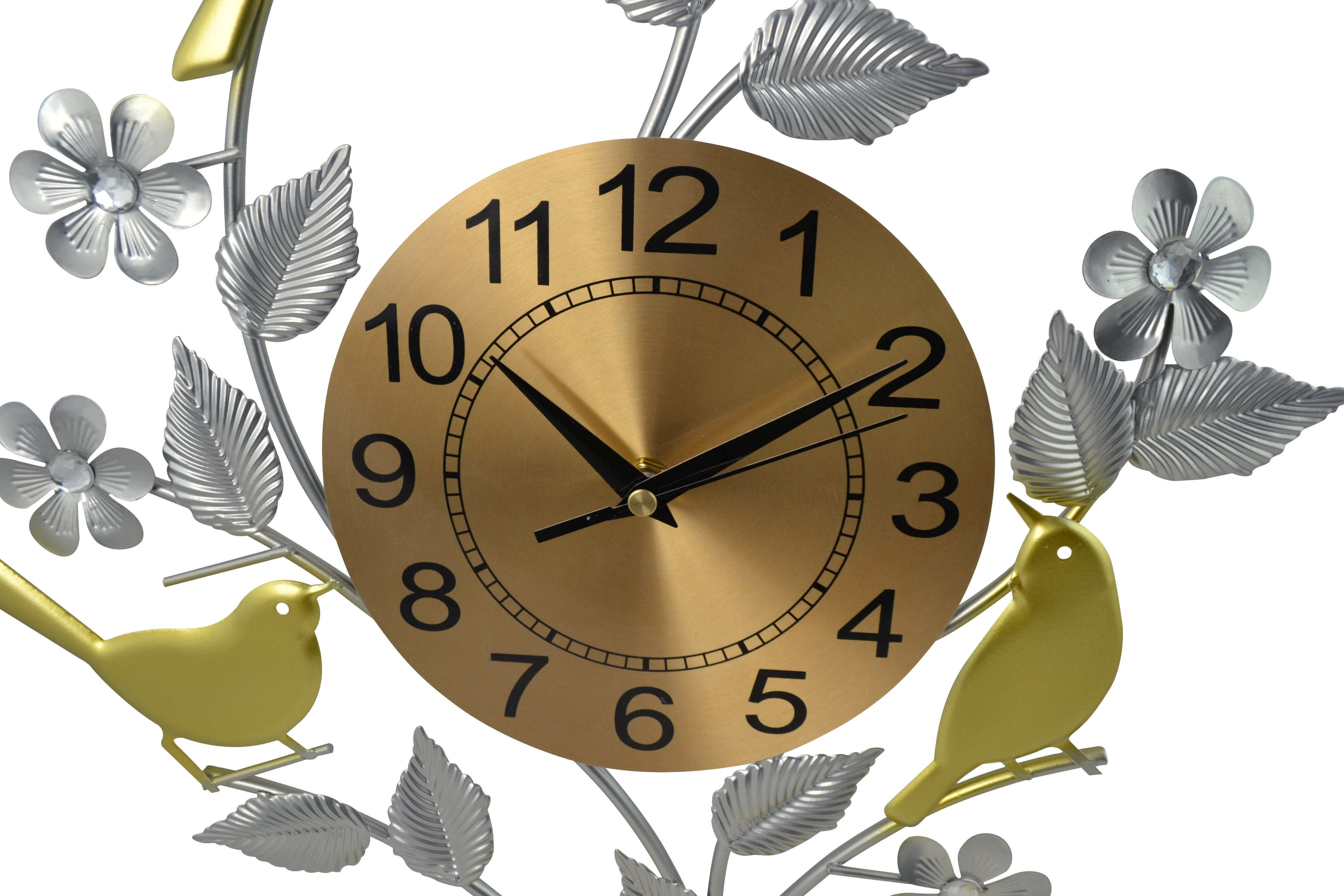 Three Star Im/Ex Inc. Metal Quartz Movement Tabletop Clock Multicolor ...