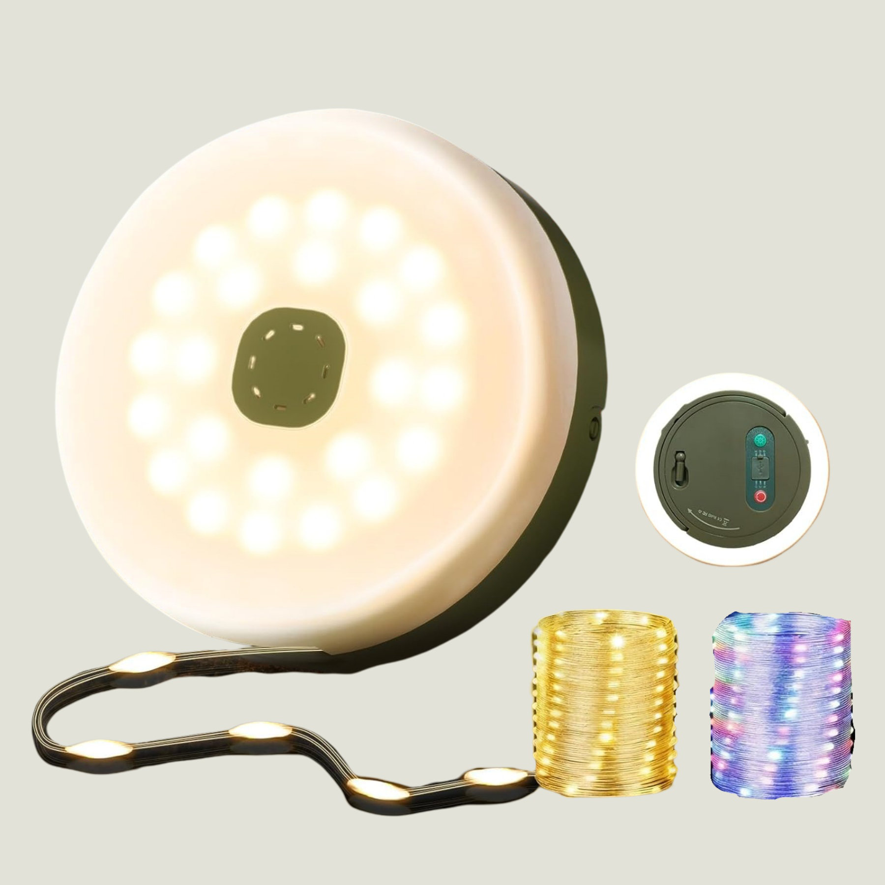Arlmont & Co. Camping String Lights, Portable Outdoor String Lights ...