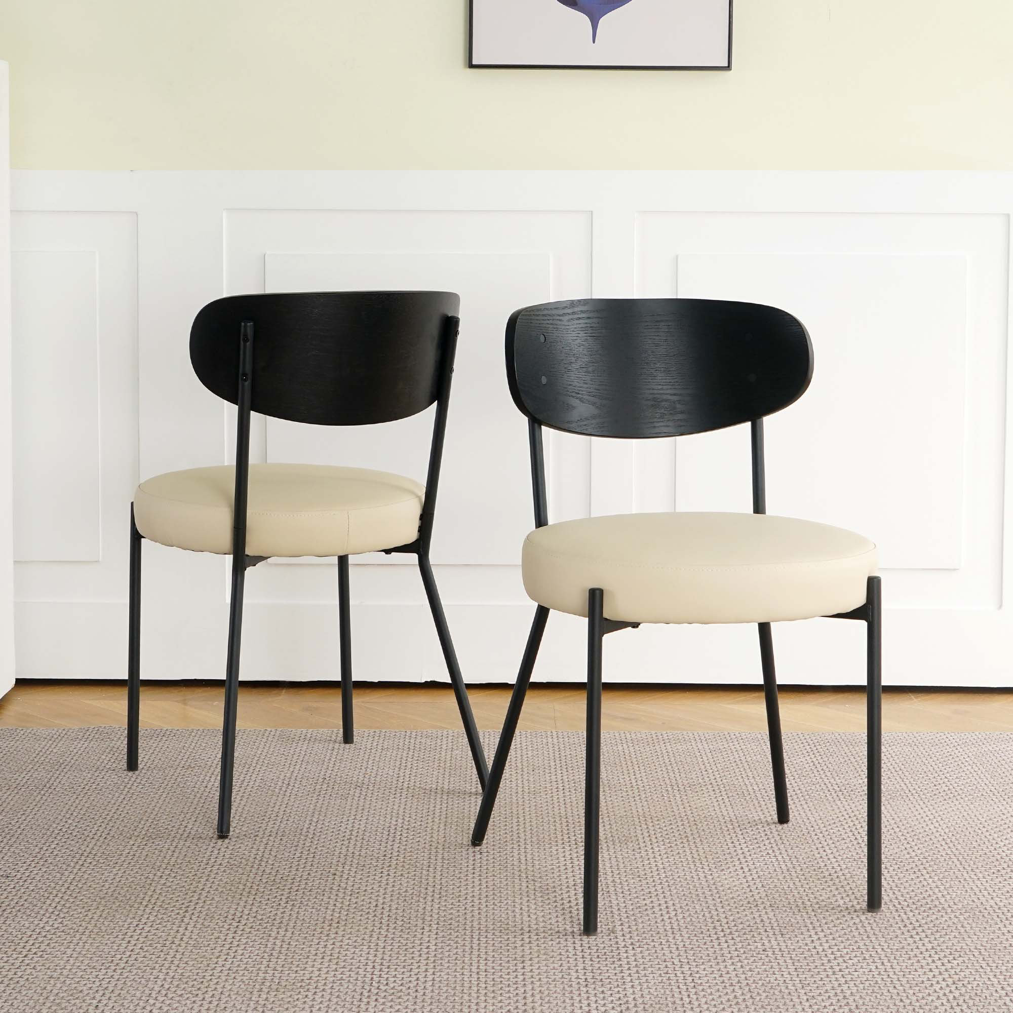 George Oliver Modern Kitchen Dining Chair Bentwood Covered With Ash ...