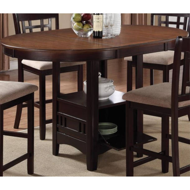 Alcott Hill® Louroukina Counter Height 42" Extendable Dining Table ...