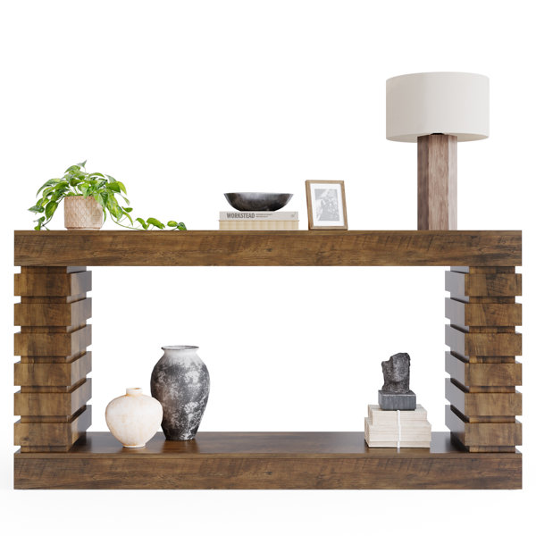 Millwood Pines Vintage Long Narrow Console Table For Entryway Living ...