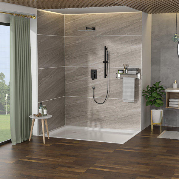 CANJUN Adjustable Slide Bar Shower System Oil-rubbed Bronze Modern ...