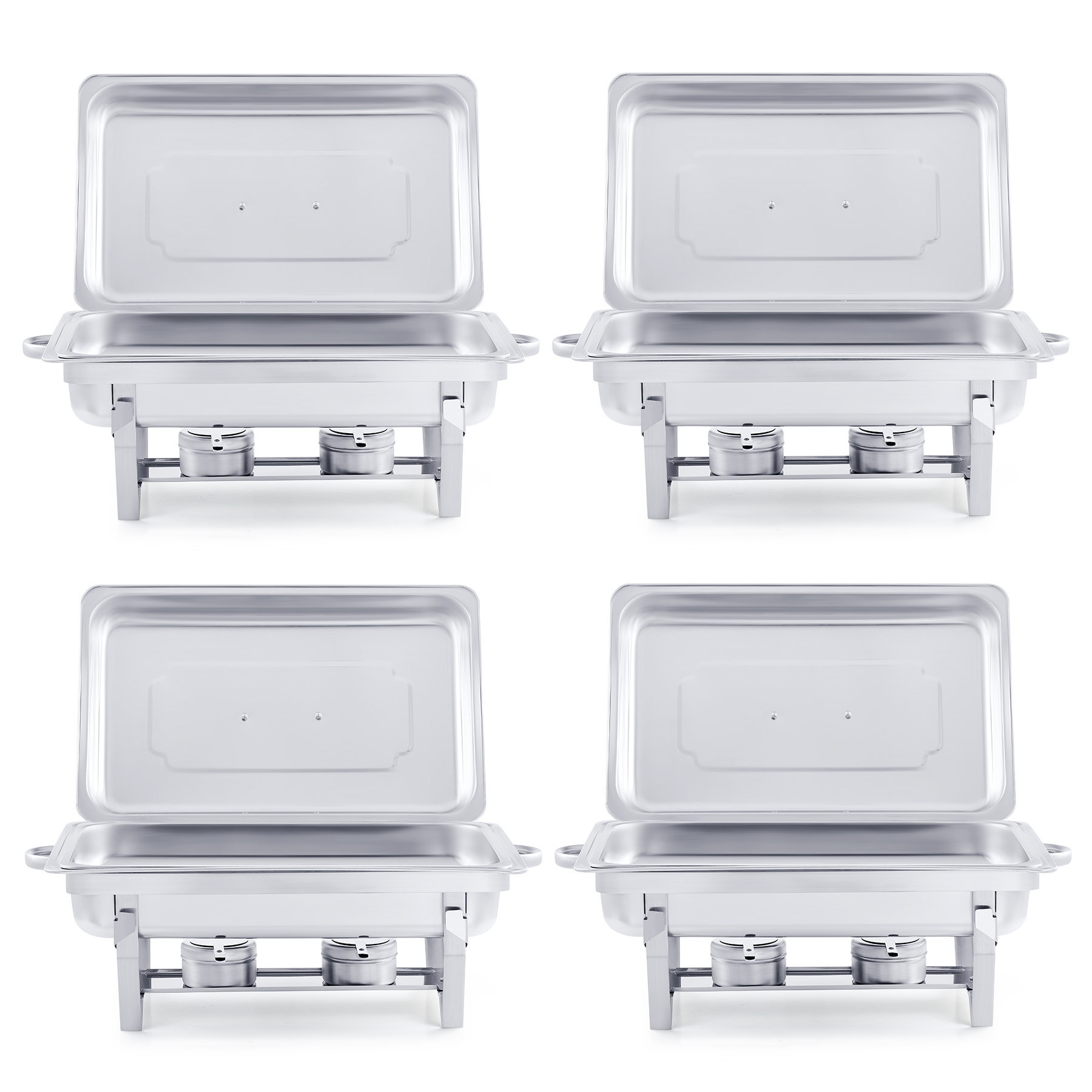 The Twillery Co.® Wickes Stainless Steel 9.5 Quarts Rectangle Chafing ...