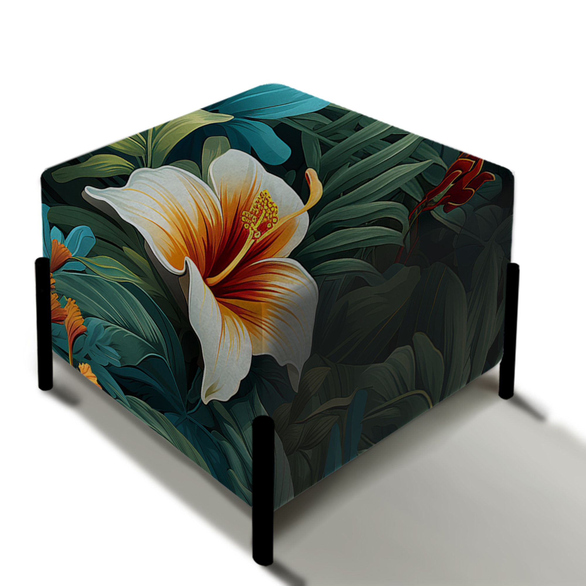 Design Art Rainforest Radiance Tropical Pattern - Tropical Square ...