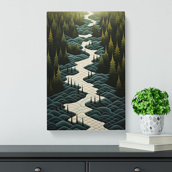 Alpen Home River Geometric - Print | Wayfair.co.uk