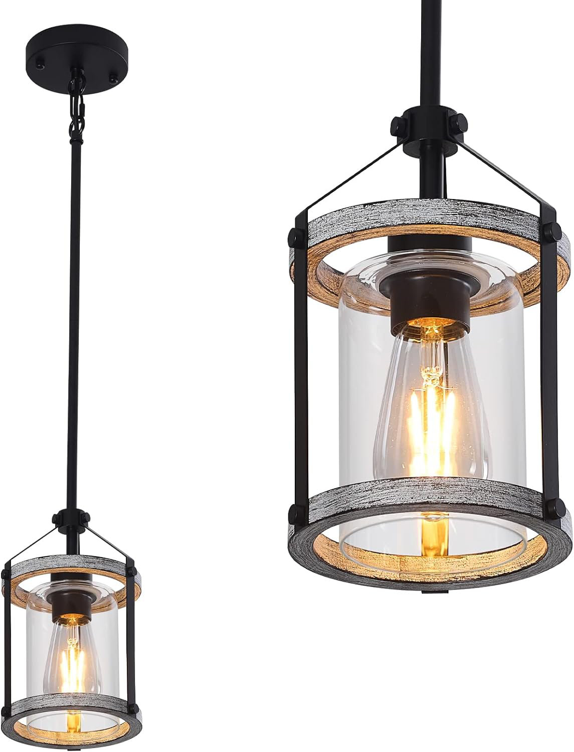 17 Stories Zadian 1 - Light Matte Black LED Kitchen Island Pendant ...